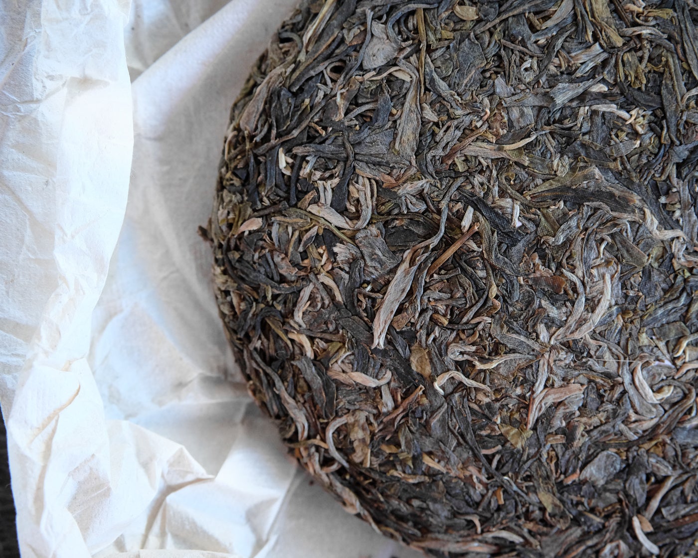 2019 Nannuo Sheng Pu'er, Wild Forest Stone-pressed Cake – Eastern Leaves